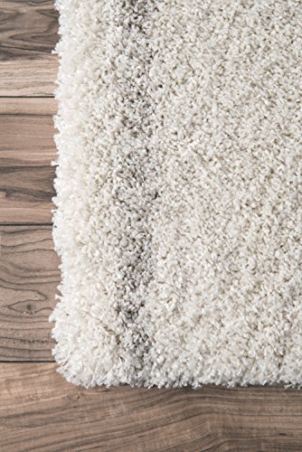 nuLOOM Edwin Trellis Shaggy Area Rug, 7' 6" x 9' 6", Natural