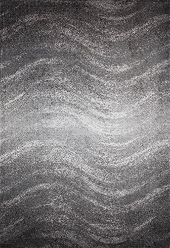 nuLOOM Julene Abstract Waves Area Rug, 4' x 6', Grey