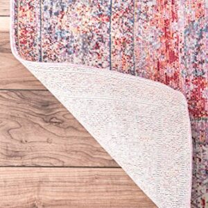 nuLOOM Elmer Vintage Medallion Area Rug, 7' 10" x 10' 10", Blush