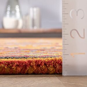 nuLOOM Hand Tufted Montesque Runner Rug, 2' 6" x 10', Orange