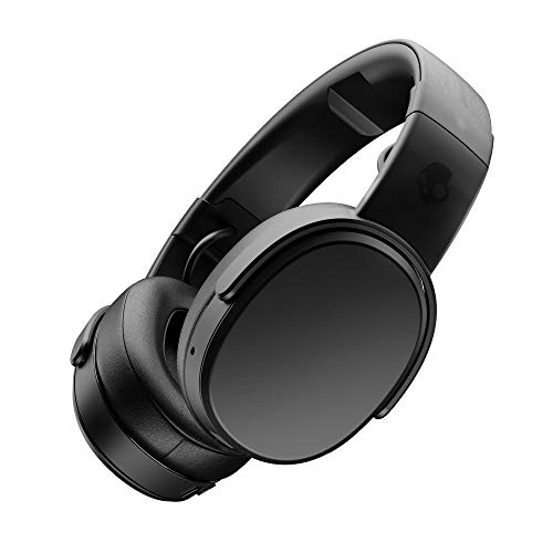 Skullcandy Crusher Wireless Over-Ear Bluetooth Headphones for iPhone and Android with Microphone / 40 Hours Battery Life / Extra Bass Tech / Great for Music, School, Workouts, and Gaming - Black