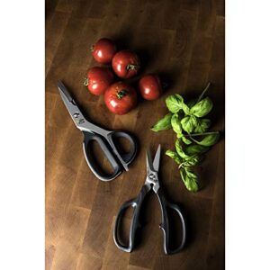 Shun Cutlery 2 Piece Kitchen Shear Set, Stainless Steel Cooking Scissors, Blades Separate for Easy Cleaning, Comfortable, Non-Slip Handle, Kitchen Shears Heavy Duty