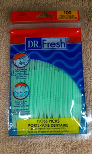 3 pk x (100 ct each) 300 Total Soft Bristle Dental Floss Picks, Interdental Brush, Toothpicks, Flexible Deep Clean