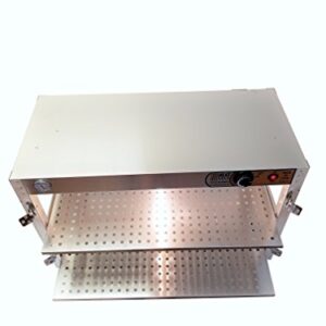 HeatMax 30x15x20 Commercial Food Warmer, Pizza, Pastry, Patty, Empanada, Catering, Concession, Fund Raising, Heated Display Case - Made in USA with Service and Support