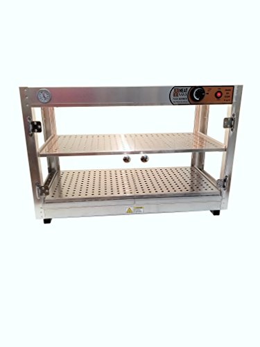 HeatMax 30x15x20 Commercial Food Warmer, Pizza, Pastry, Patty, Empanada, Catering, Concession, Fund Raising, Heated Display Case - Made in USA with Service and Support