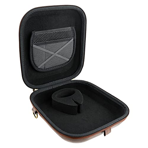 Geekria Shield Headphones Case for Lay Flat Over-Ear Headphones, Replacement Hard Shell Travel Carrying Bag, Compatible with Sennheiser Momentum 4 Leak, PXC 550 II Wireless Headsets (Brown)