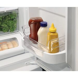 mDesign Plastic Kitchen Pantry Cabinet, Refrigerator, Freezer Food Storage Organizer Bin - for Fruit, Drinks, Snacks, Eggs, Pasta - Combo Includes Bins, Condiment Caddy, Egg Holder - Set of 4 - Clear