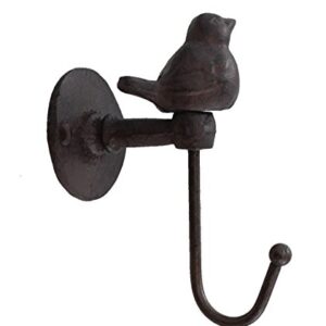 Colonial Tin Works YukaBa 520013 Songbird Wall Hook, Brownish Black