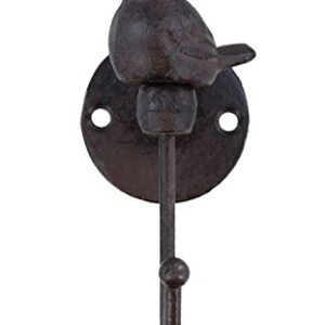 Colonial Tin Works YukaBa 520013 Songbird Wall Hook, Brownish Black