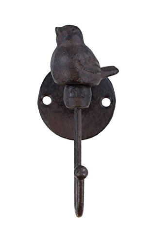 Colonial Tin Works YukaBa 520013 Songbird Wall Hook, Brownish Black