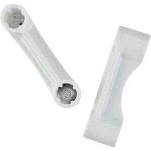 closetmaid shelf & rod shelf end caps 77545 hardware, white (pack of 2),2 inch