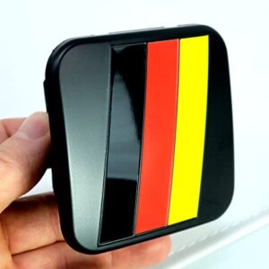 German Flag Trailer Hitch Cover Tube Plug Insert Fits 2" Receivers