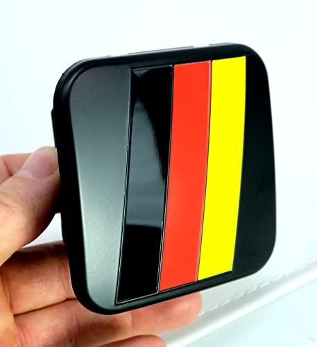 German Flag Trailer Hitch Cover Tube Plug Insert Fits 2" Receivers