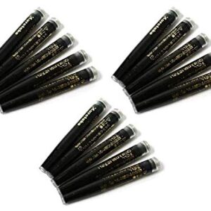 [3 Set!!! / 15pcs!!!] Kuretake Sumi Brush Pen Refill Ink Cartridges DAN105-99H from Japan