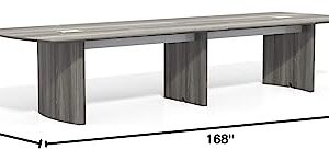 Safco Products Medina Table, 14', Gray Steel