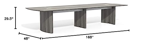 Safco Products Medina Table, 14', Gray Steel