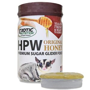 exotic nutrition sugar glider hpw diet jar - high protein healthy natural no mess food for sugar gliders - high protein wombaroo diet (original)