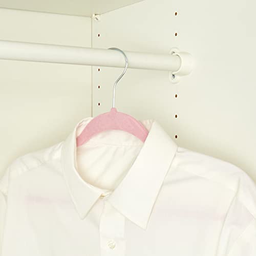 Sunbeam Velvet Slim 10 Piece Hangers, Pink