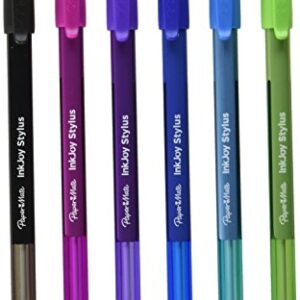 Paper Mate InkJoy 2 in 1 Stylus Ballpoint Pens, Medium Point, Assorted, Box of 24