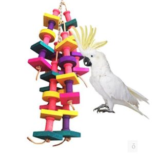 keersi natural wood bird chew toy for medium large parrot conure macaw african grey amazon cockatoo amazon budgies parakeet cockatiel lovebird finch cage