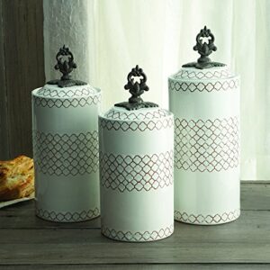 American Atelier Ceramic Canisters (Set of 3), White