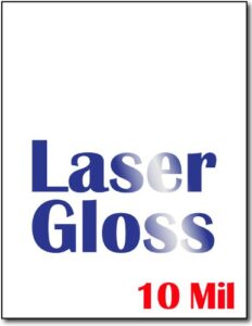 heavyweight laser glossy cardstock (single sided laser gloss) - 50 sheets