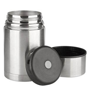 Isosteel Vacuum Food Container, Stainless Steel, Silver, 10 x 15 x 20 cm