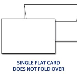 4" x 6" White Cardstock - Blank Stock for Invitations, Index or Note Cards - Heavy 80lb Cover Inkjet/Laser Printer Compatible (40 Cards with Envelopes)