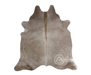 genuine taupe cowhide rug 6 x 7-8 ft. 180 x 240 cm