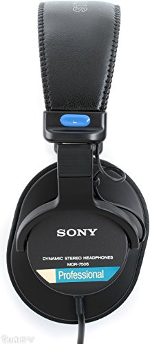 Sony MDR7506 Professional Large Diaphragm Headphone (International Model) No Warranty