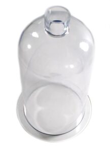 eisco labs large acrylic bell jar 12" height x 7" diameter