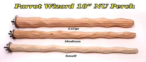 18" Extended NU Perch® - Small for Cockatiels, Parakeets, and Green Cheek Conures