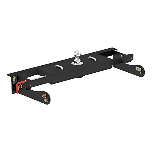 CURT 60680 Double Lock EZr Gooseneck Hitch, 2-5/16-In. Flip-Over Ball 30K, Fits Select Chevrolet Silverado, GMC Sierra 2500, 3500 HD