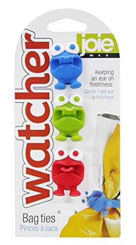 MSC International Joie Bag Watcher Ties Silicone, BPA Free, natural