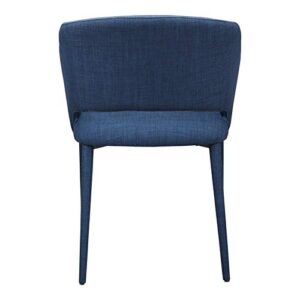 Moe's Home Collection HK-1002-26 William Dining Chairs, Navy Blue