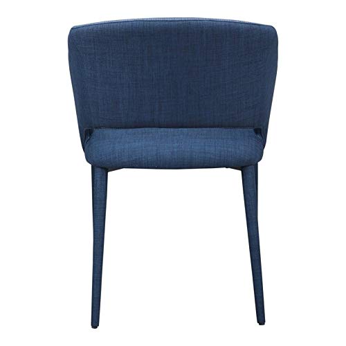 Moe's Home Collection HK-1002-26 William Dining Chairs, Navy Blue