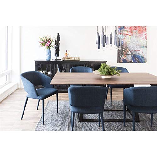 Moe's Home Collection HK-1002-26 William Dining Chairs, Navy Blue