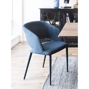 Moe's Home Collection HK-1002-26 William Dining Chairs, Navy Blue