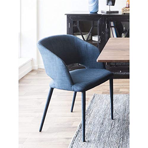 Moe's Home Collection HK-1002-26 William Dining Chairs, Navy Blue