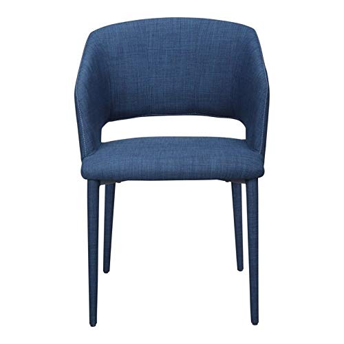 Moe's Home Collection HK-1002-26 William Dining Chairs, Navy Blue