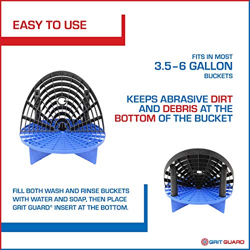 Grit Guard The Insert with Washboard Combo Pack (Black/Blue)