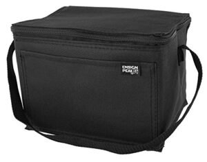 ensign peak basic 6-can insulated cooler (black)