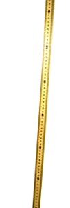 Double Sided Meter Stick - Hardwood Metric Meter Stick, Horizontal Reading & Protective Metal Ends - Eisco Labs