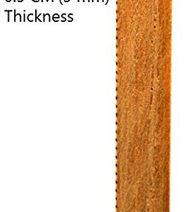 Double Sided Meter Stick - Hardwood Metric Meter Stick, Horizontal Reading & Protective Metal Ends - Eisco Labs