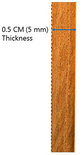 Double Sided Meter Stick - Hardwood Metric Meter Stick, Horizontal Reading & Protective Metal Ends - Eisco Labs