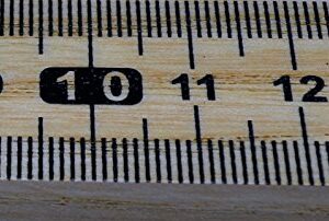 Double Sided Meter Stick - Hardwood Metric Meter Stick, Horizontal Reading & Protective Metal Ends - Eisco Labs