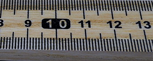 Double Sided Meter Stick - Hardwood Metric Meter Stick, Horizontal Reading & Protective Metal Ends - Eisco Labs