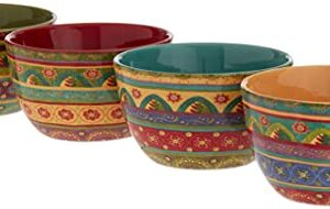 Certified International Tunisian Sunset Ice Cream Bowls (Set of 4), 5.25", Multicolor