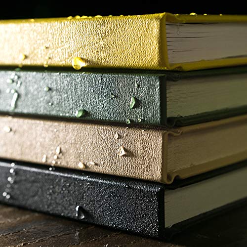 Rite In The Rain Weatherproof Hard Cover Notebook, 8 3/4" x 11 1/4", Yellow Cover, Universal Pattern (No. 370F-MX)