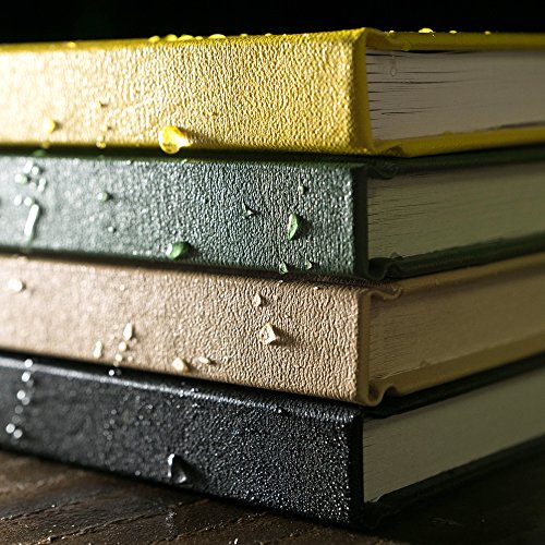 Rite In The Rain Weatherproof Hard Cover Notebook, 8 3/4" x 11 1/4", Yellow Cover, Universal Pattern (No. 370F-MX)